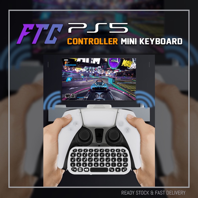 FTC Dobe PS5 Controller Wireless Keyboard Extension PS5 Accessories ...