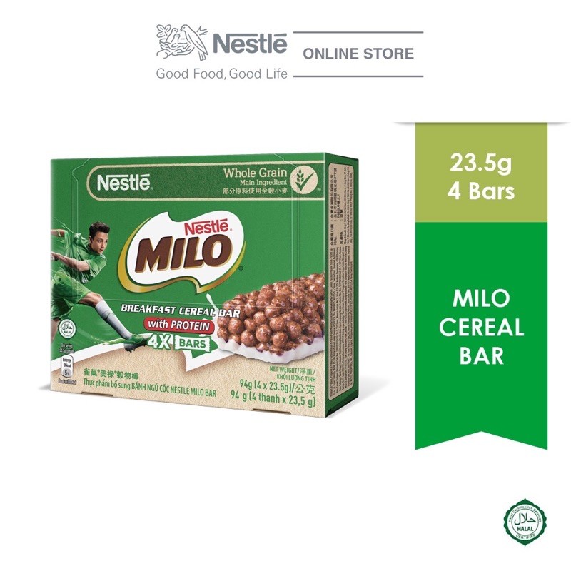 Nestle Milo Cereal Bar 4x23.5g | Shopee Malaysia