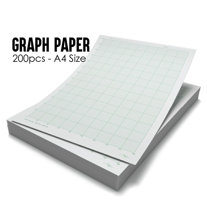 25pcs A4 Graph Paper / Kertas Graf / Grid Graph Paper / Kertas Graf ...