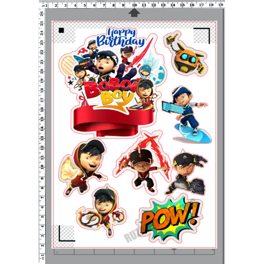 Boboiboy Cake Topper