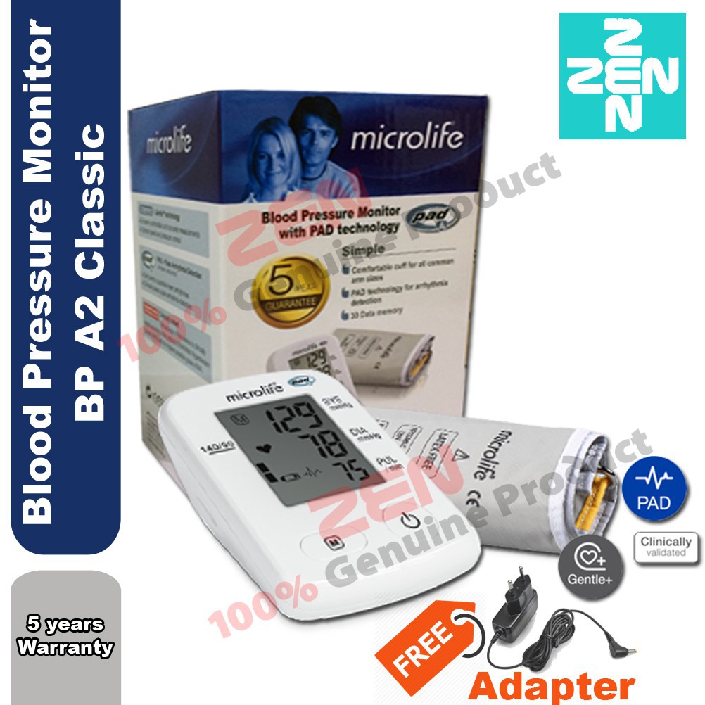 Microlife Blood Pressure Monitor BP A2 [Free Adapter] | Shopee Malaysia