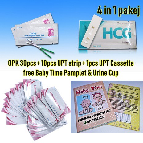 30's OPK Ovulation test subur +10's UPT test hamil Strip+1's UPT test ...