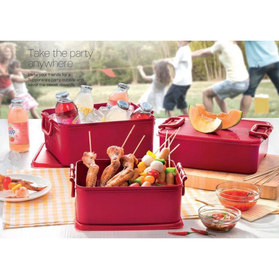 Tupperware Kimchi Keeper Big Party Packer Set (3pcs) - Limited Release ...