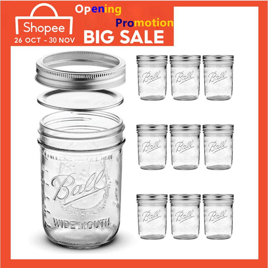500ML Air-tight Glass Mason Jar with Different Types of Lid ...