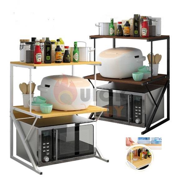 Tempat Letak Oven Ketuhar Rak Oven Bertingkat 3 Tiers Premium Oven Rack ...