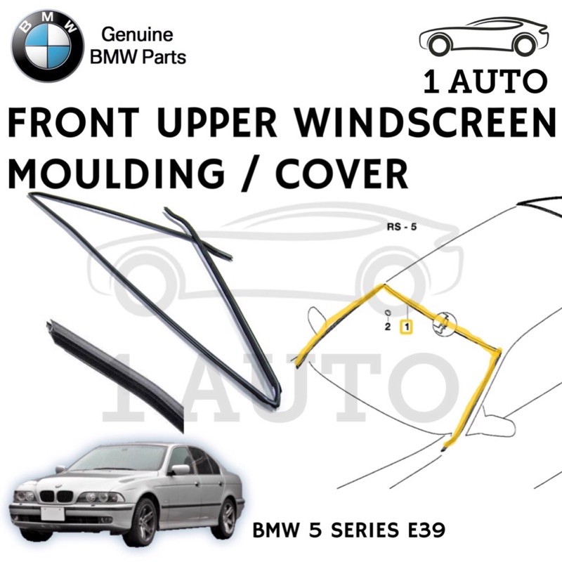 [ORIGINAL BMW PART] BMW 5 SERIES E39 FRONT UPPER WINDSCREEN RUBBER ...