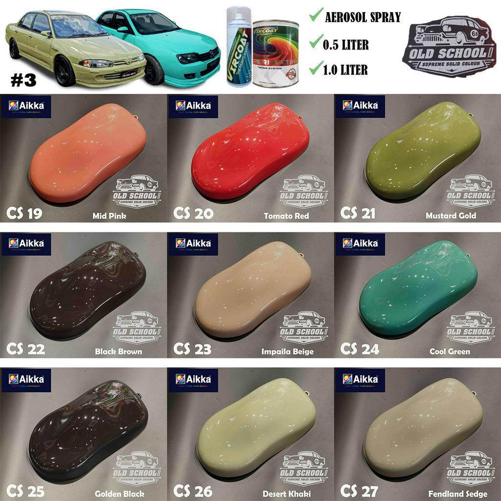 VIRCOAT AIKKA [Old School Supreme Solid Color] 2K Paint Car Paint Paint Motor Paint/ Cat Bancuh ...