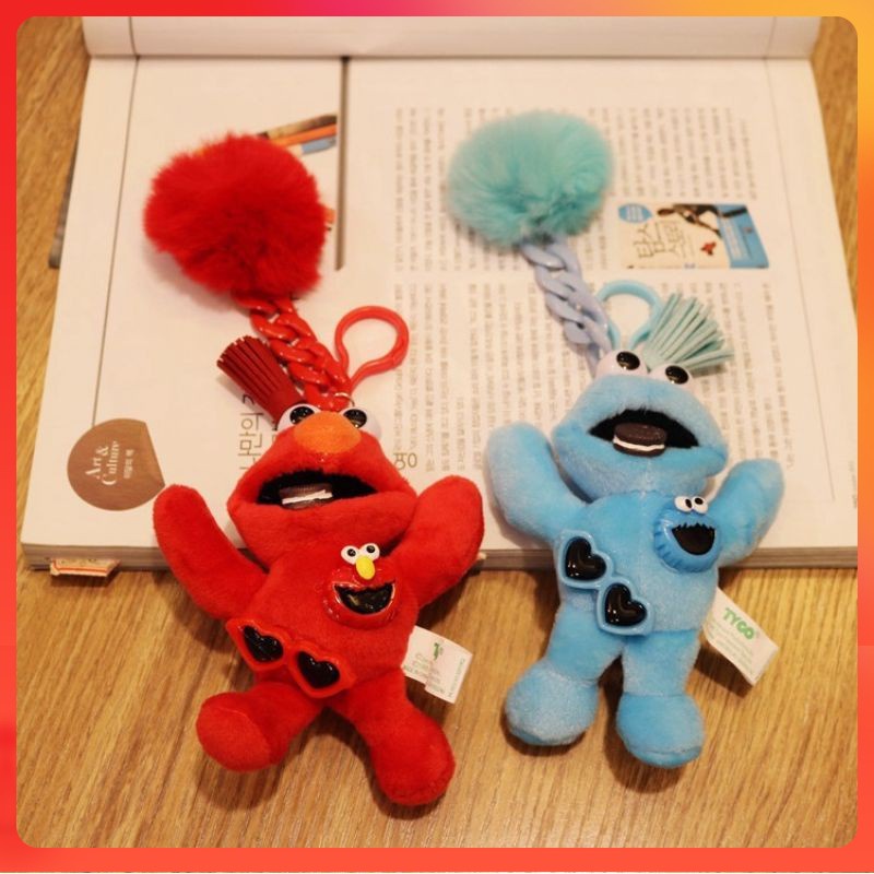 SESAME STREET ELMO PLUSH DOLL KEYCHAIN TOY | Shopee Malaysia