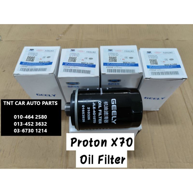 READY STOCK - PROTON X70 / GEELY X70 OIL FILTER EVERY 20-25KM CHANGE ...