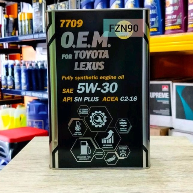 MANNOL 5W-30 7709 OEM TOYOTA LEXUS (4 LITER) | Shopee Malaysia