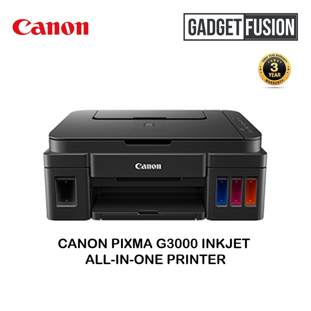 CANON PIXMA G3000 INKJET ALL-IN-ONE PRINTER (2 YEARS WARRANTY) | Shopee ...