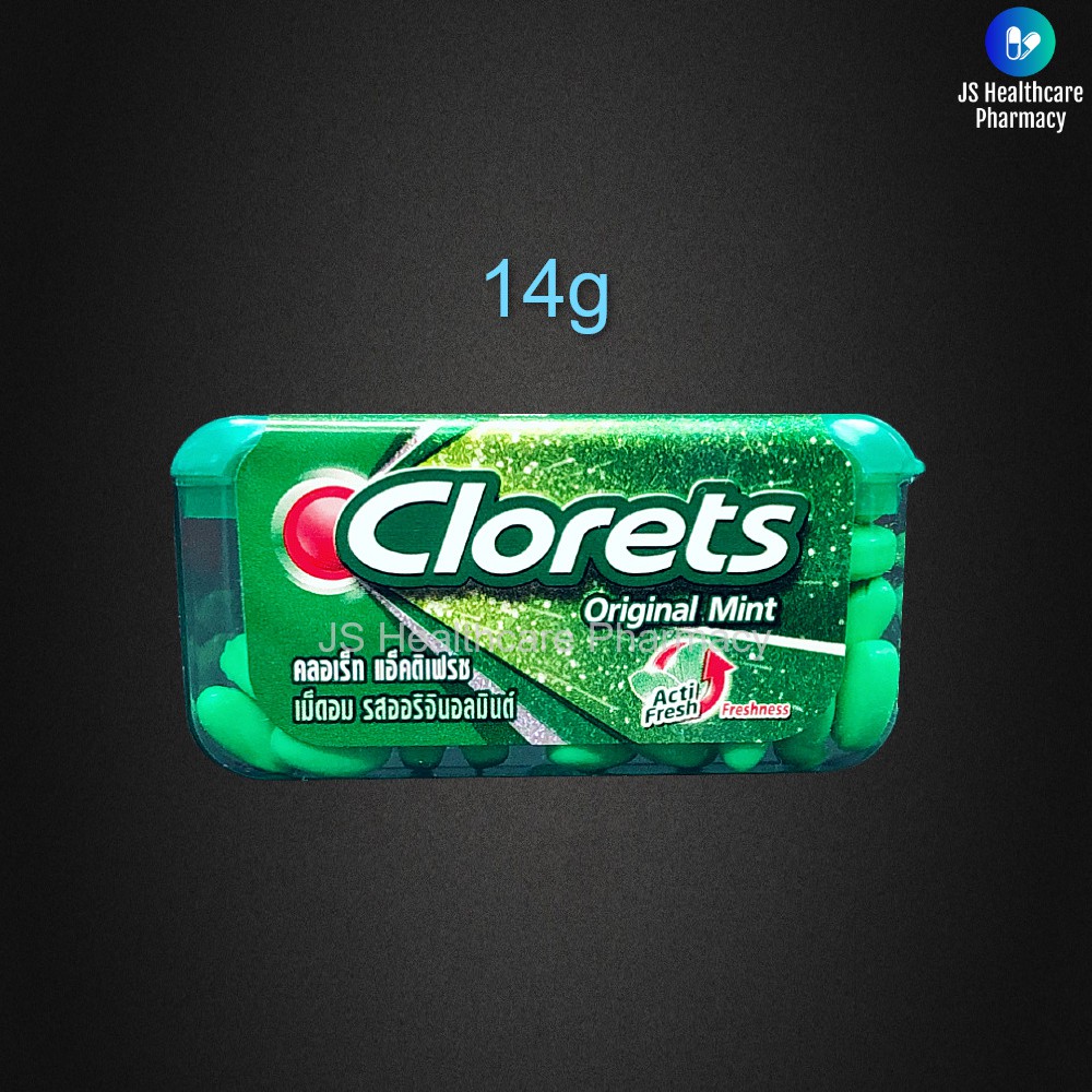 Clorets Actifresh Original Mint Flavoured Tablets - 14g | Shopee Malaysia