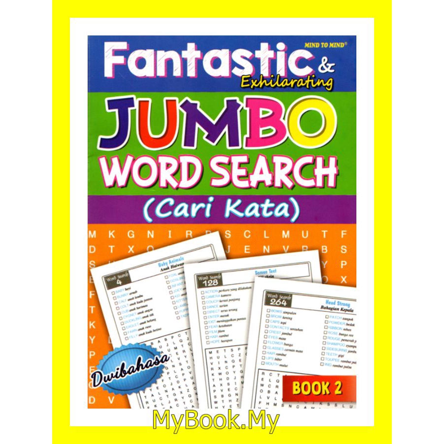 MyB Buku : Fantastic & Exhilarating JUMBO Word Search (Cari Kata ...