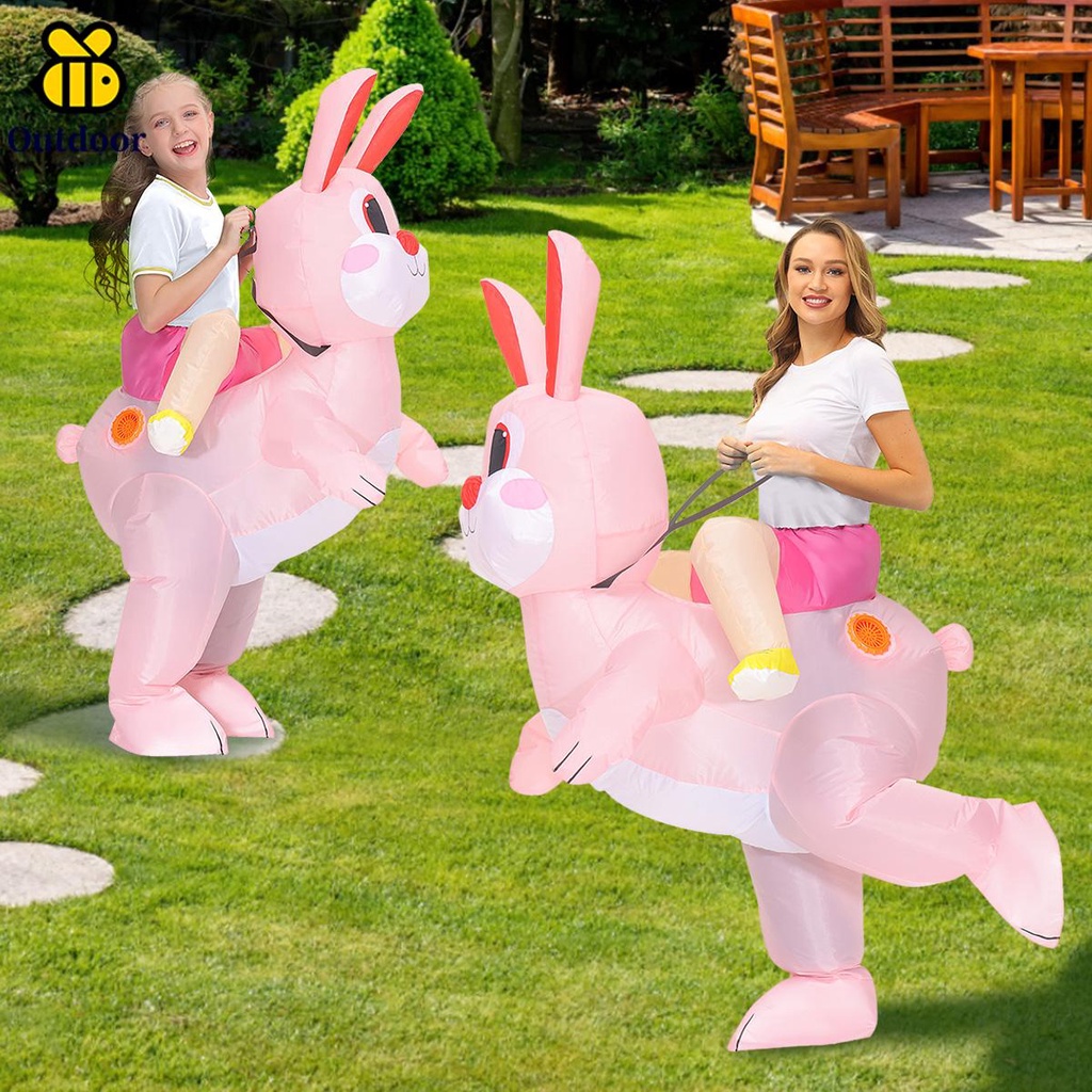 Inflatable Rider Costume Rabbit Fancy Dress Suit Inflatable Rabbit ...
