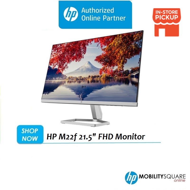 HP m22f Slim LED Monitor (21.5") (2E2Y3AA) | Shopee Malaysia