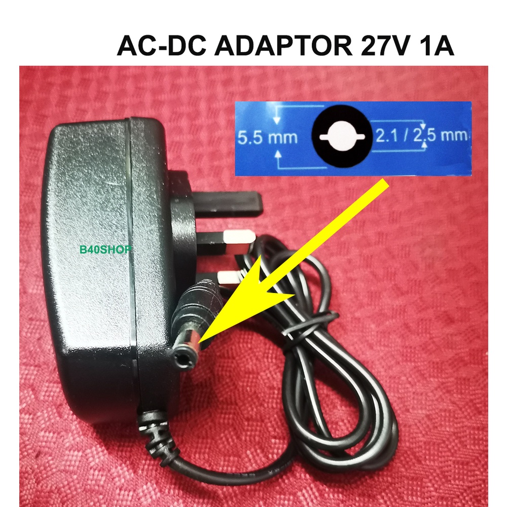 Universal Cordless Wireless Stick Vacuum Cleaner AC DC 27V 1A Adaptor ...