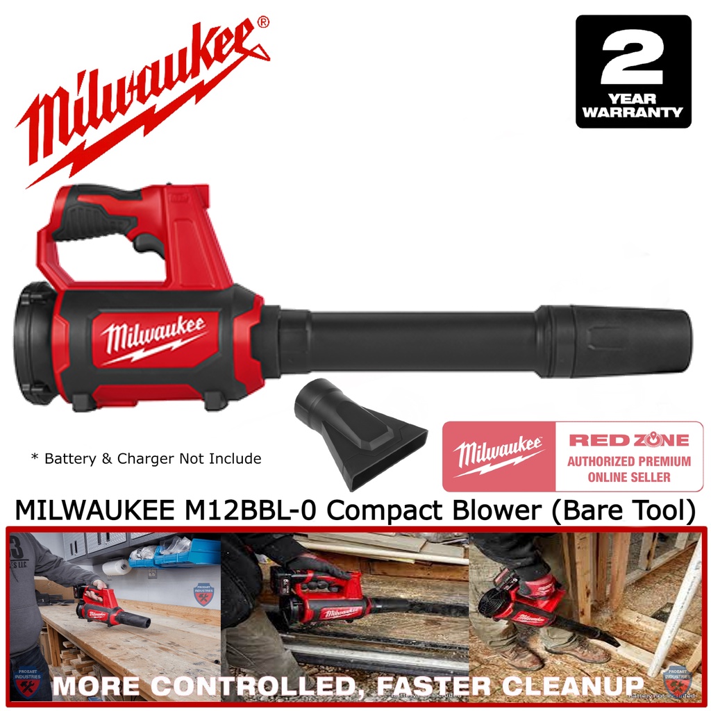 MILWAUKEE M12 COMPACT SPOT BLOWER M12BBL-0 (BARE TOOL) | Shopee Malaysia