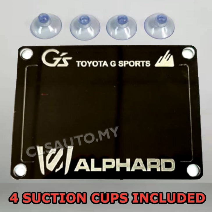 TOYOTA ALPHARD ROADTAX HOLDER 2 LAYER ACRYLIC (SUCTION CUP) ROJAM ...