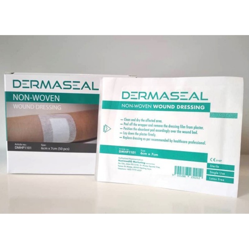 DERMASEAL Non-Woven Wound Dressing Pad (6cm x 7 cm) | Shopee Malaysia