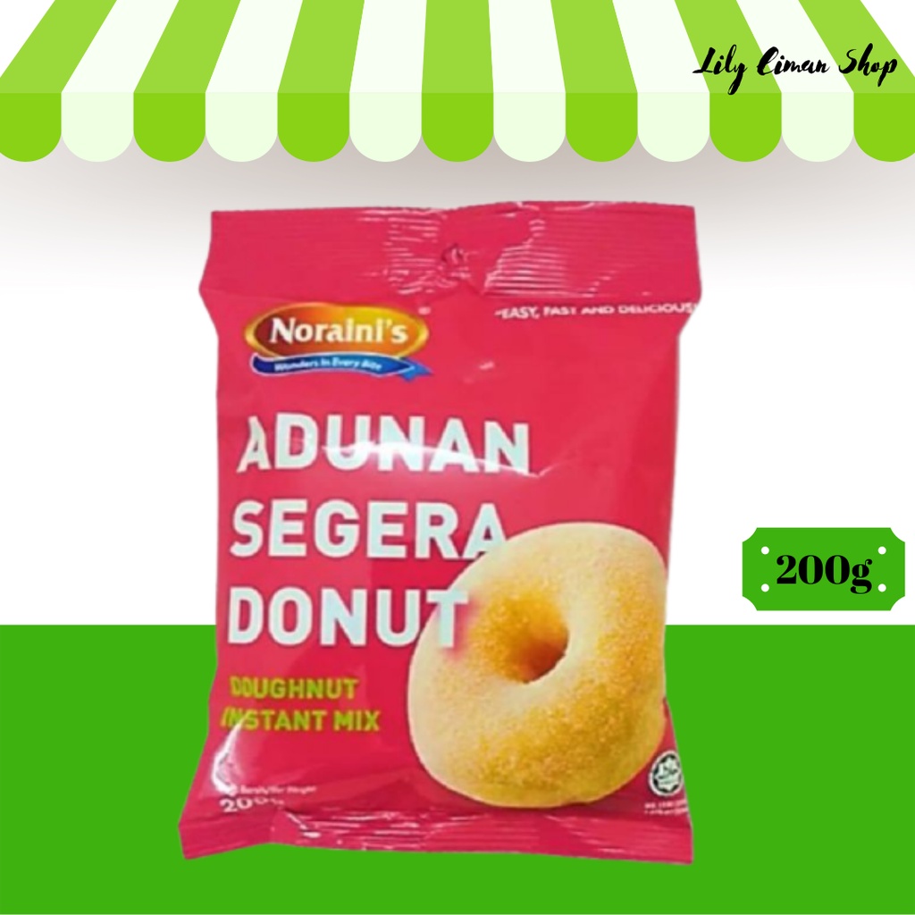 NORAINI'S Adunan Segera Donut / Bomboloni 200g / Doughnut Instant Mix ...
