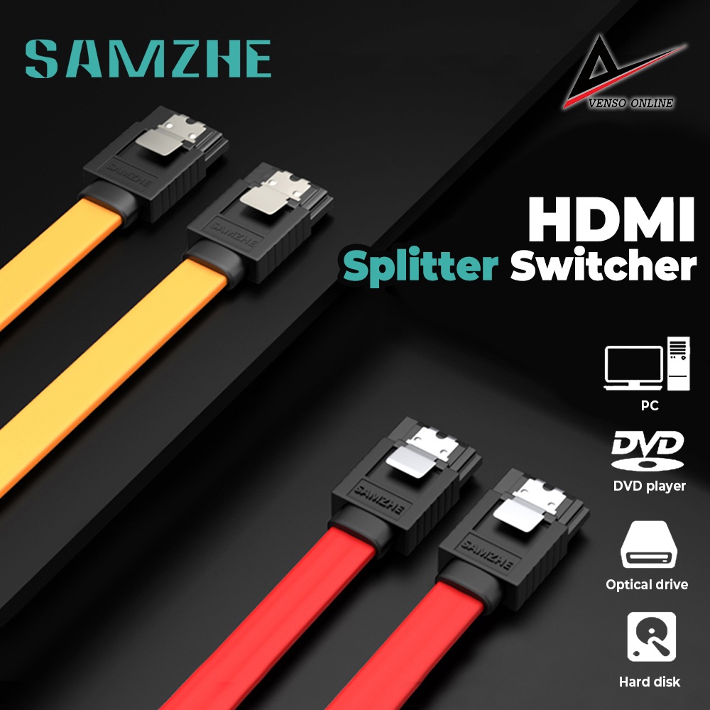 SAMZHE SATA 2.0 Cable Hard Disk SSD Adapter Straight Flat SATA Cable ...