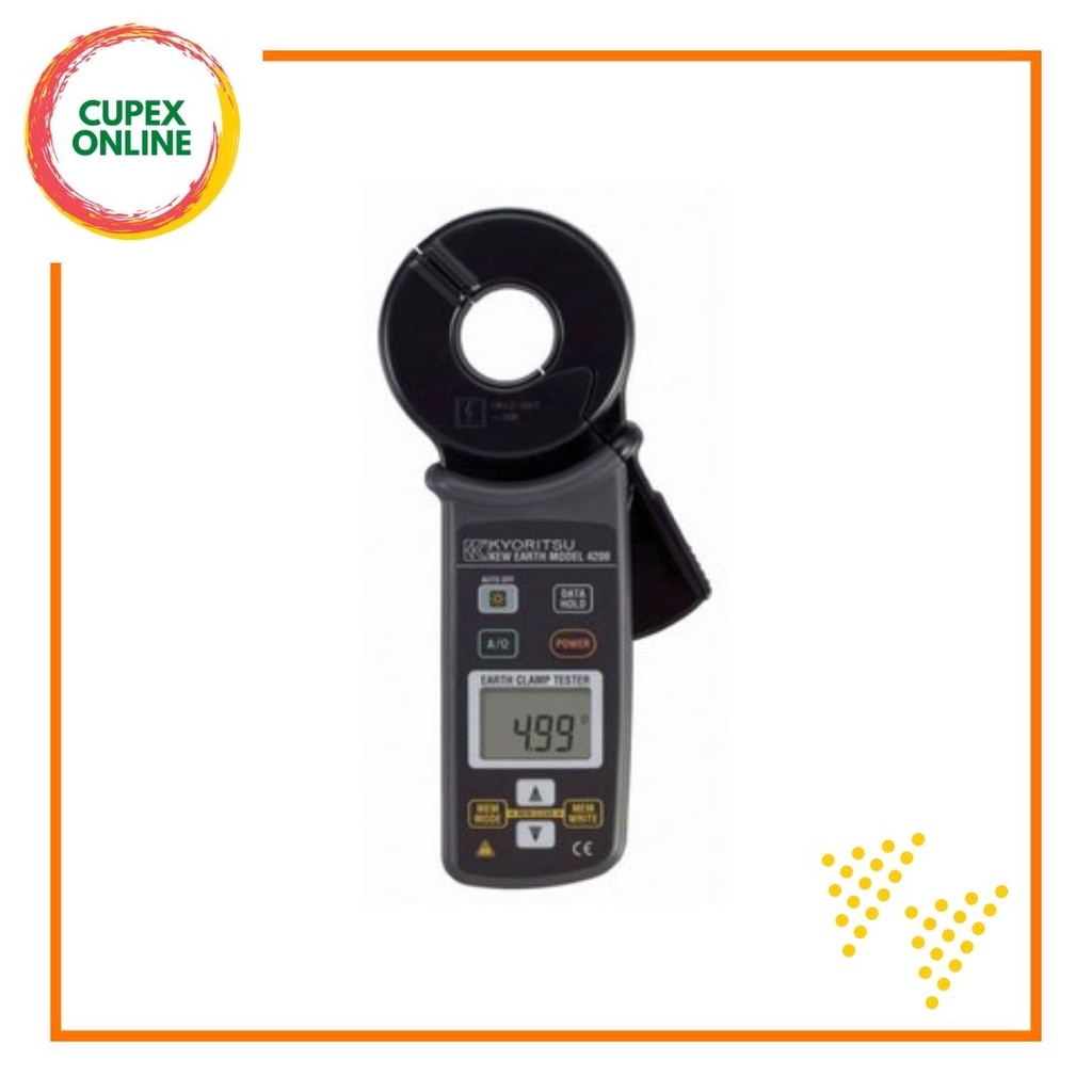 KYORITSU 4200 EARTH CLAMP TESTER 1260 OHM CAT IV 300V (cupex) | Shopee ...