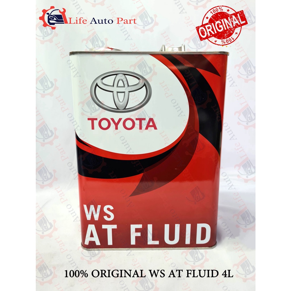 Toyota WS ATF FLUID Auto Gear Oil WS AT FLUID -Original 4L | Shopee ...