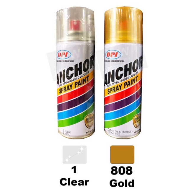 Anchor Aerosol Spray Standard Colour-400ml (Clear, Gold) | Shopee Malaysia