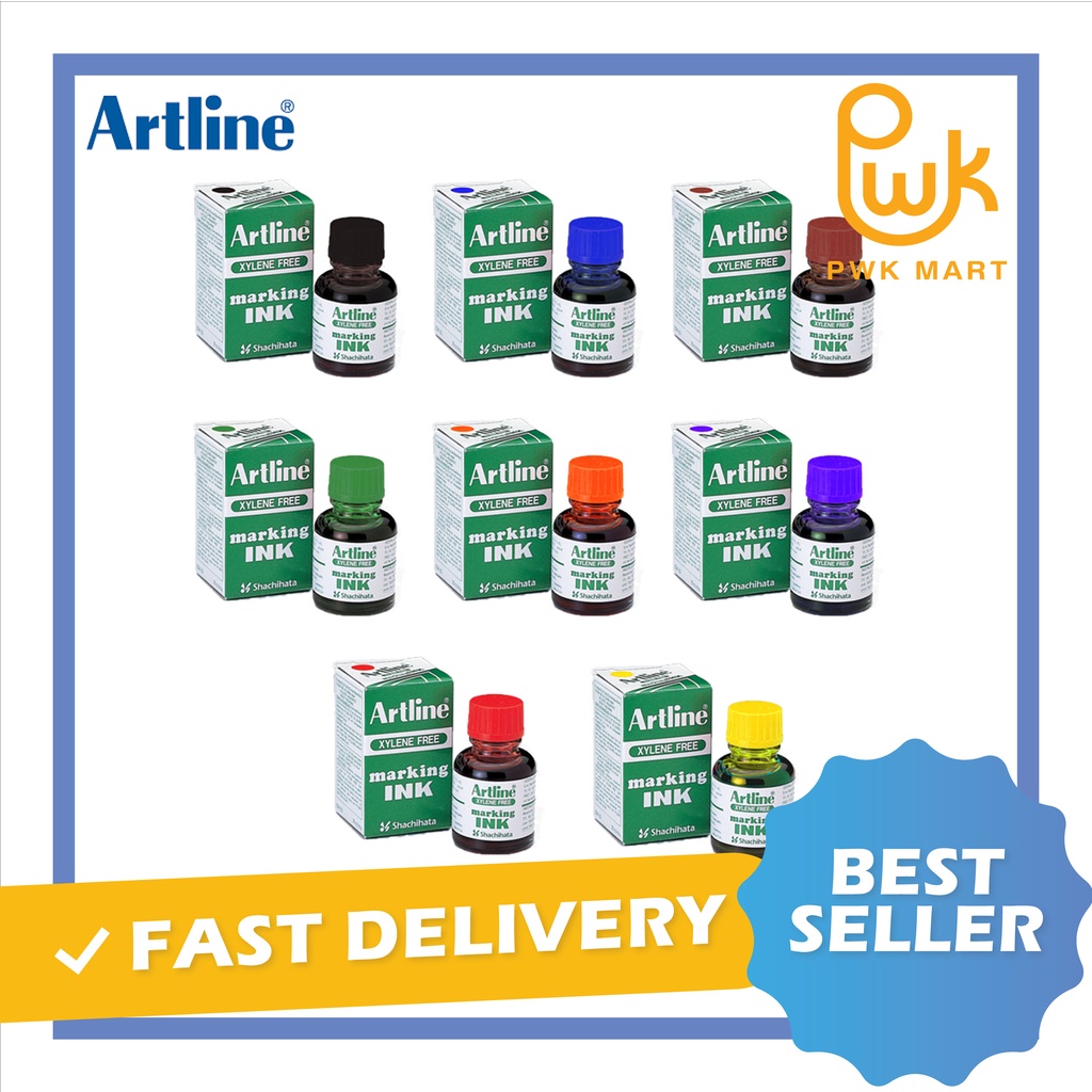ARTLINE MARKING INK 20ML PERMANENT MARKER REFILL 20cc | Shopee Malaysia