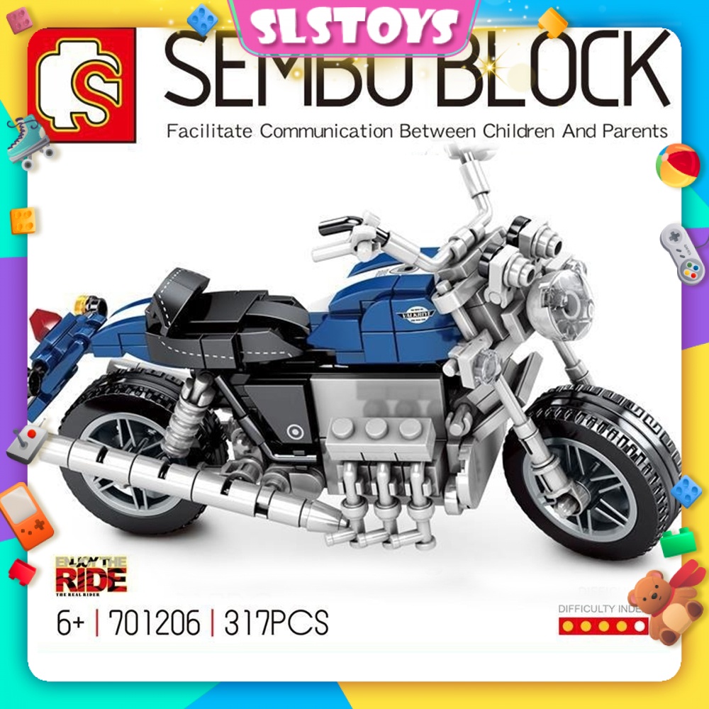 Sembo Block 701206 Enjoy The Ride Technique Motorcycle Bike Racing ...