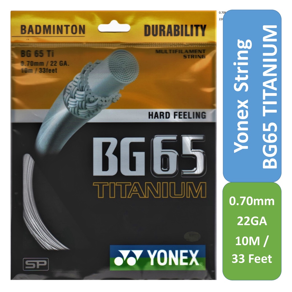 Yonex String BG65 Titanium (Original) | Shopee Malaysia