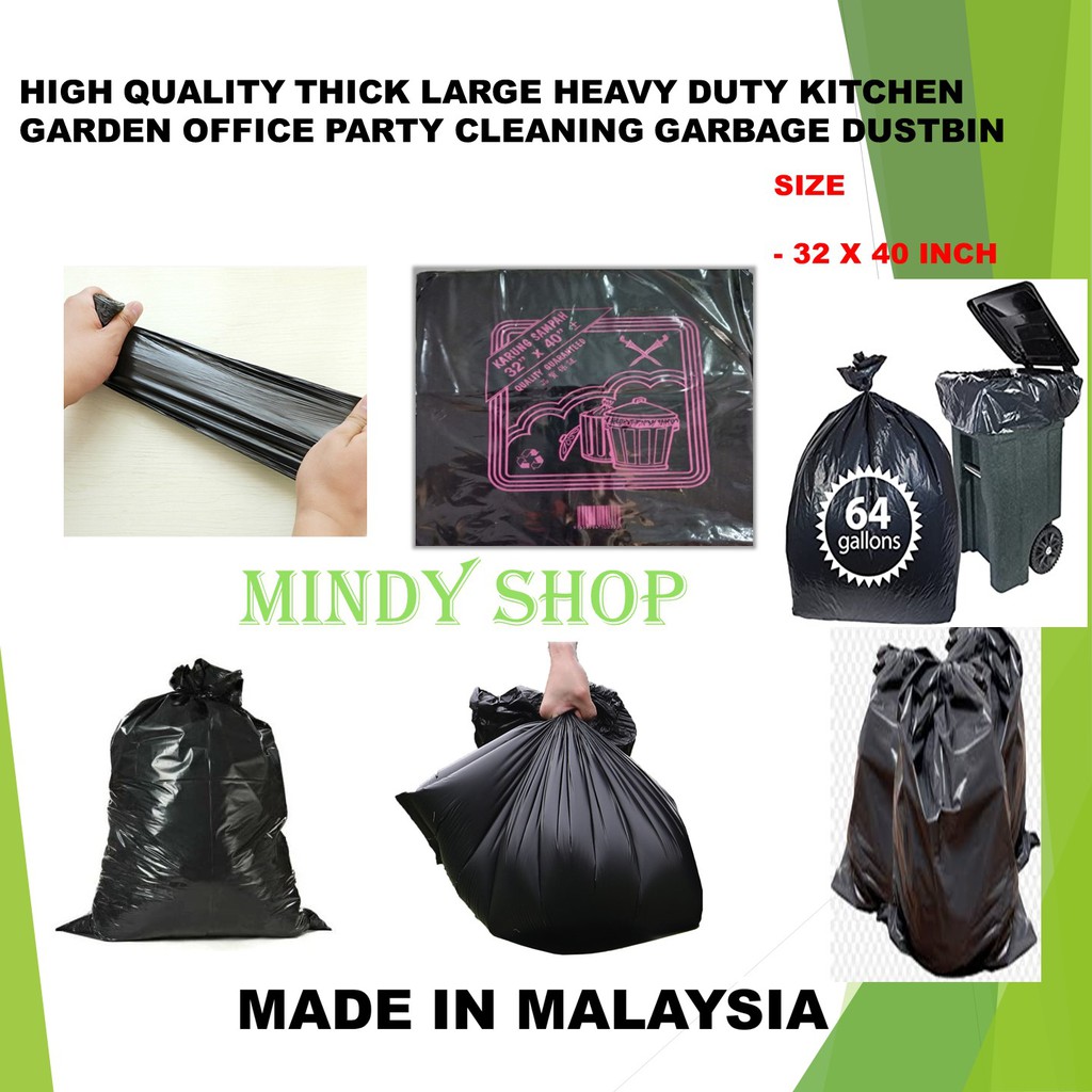 VALUE BUY 32" X 40" XL SIZE HEAVY GARBAGE BAG / BEG SAMPAH / RUBBISH ...