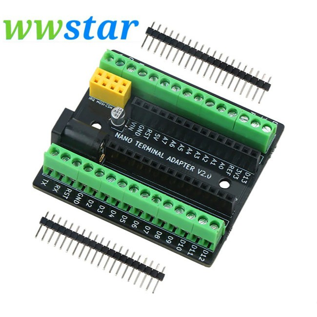 Arduino Nano V3.0 ATMEGA328P Terminal Expansion Adapter Board with ...