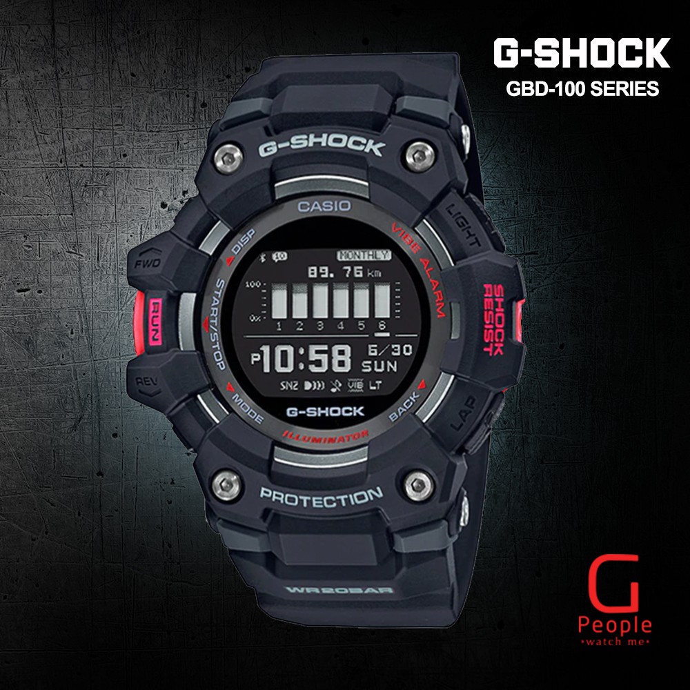 CASIO G-SHOCK GBD-100-1DR / GBD-100-1D / GBD-100-1 / GBD-100 WATCH 100% ...
