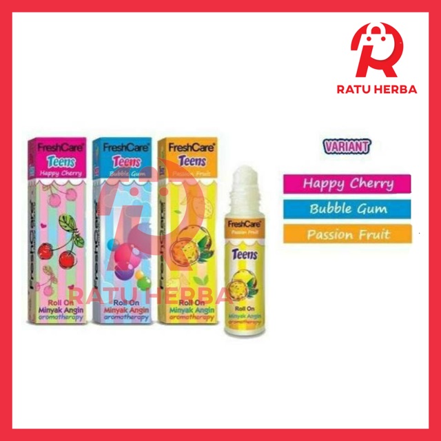 RATU HERBA Freshcare Teens Happy cherry 10 ml / Minyak Angin Fresh Care ...