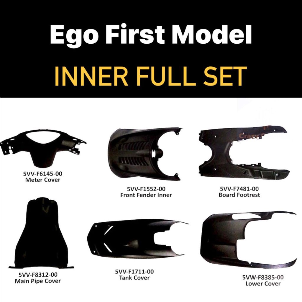 YAMAHA EGO INNER COVER -NC // EGO FIRST MODEL OLD METER HANDLE COVER ...