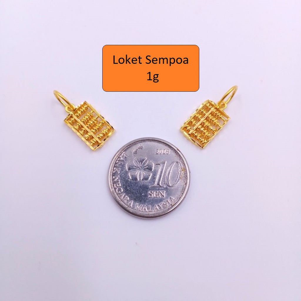 LOKET 916 DESIGN SEMPOA Emas 916 Original Loket Bajet Loket Murah Loket ...