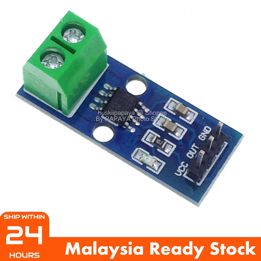 [var] 5a 20a 30a Hall Current Sensor Module Acs712 Model For Arduino Shopee Malaysia