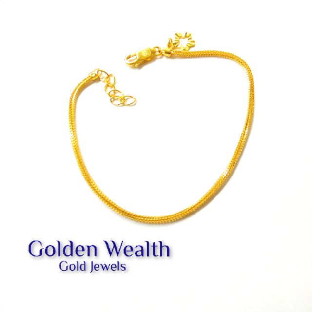 916 Solid Gold Pandora Bracelet Gelang Tangan Padu Emas 916黄金潘多拉手链 ...