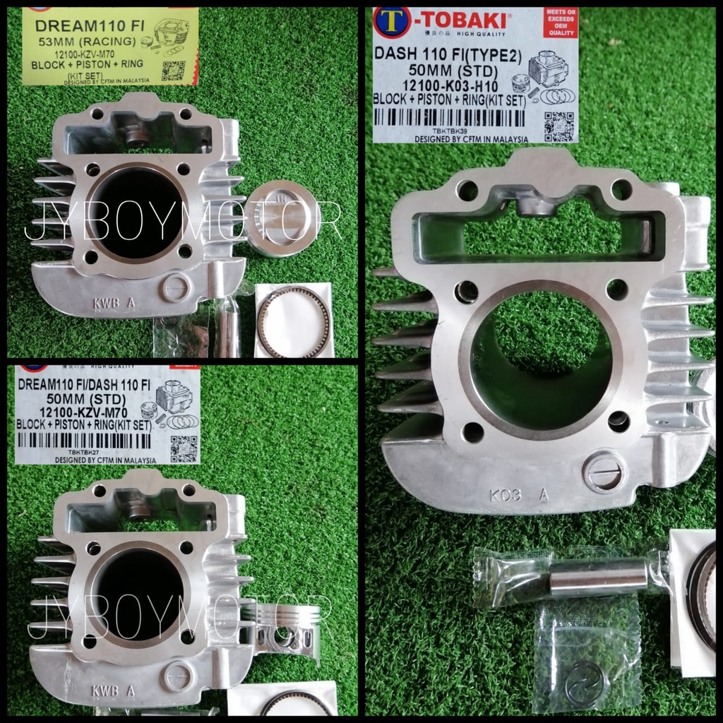 CYLINDER BLOCK HONDA DASH110FI (TYPE2) / DREAM110FI / DASH110FI ...