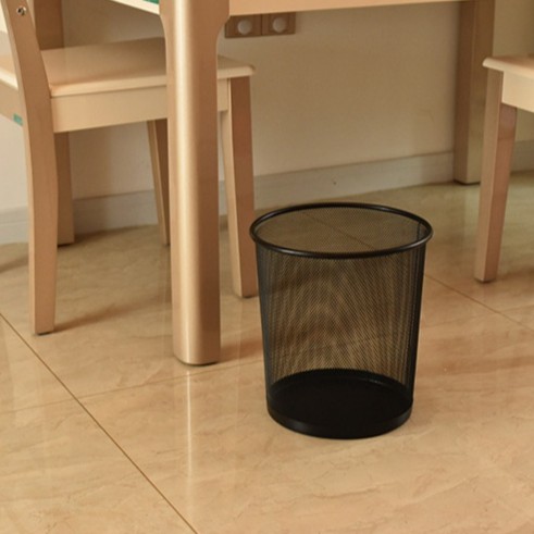 Metal Mesh Dustbin Metal Wire Mesh Waste Rubbish Bin Office Metal ...