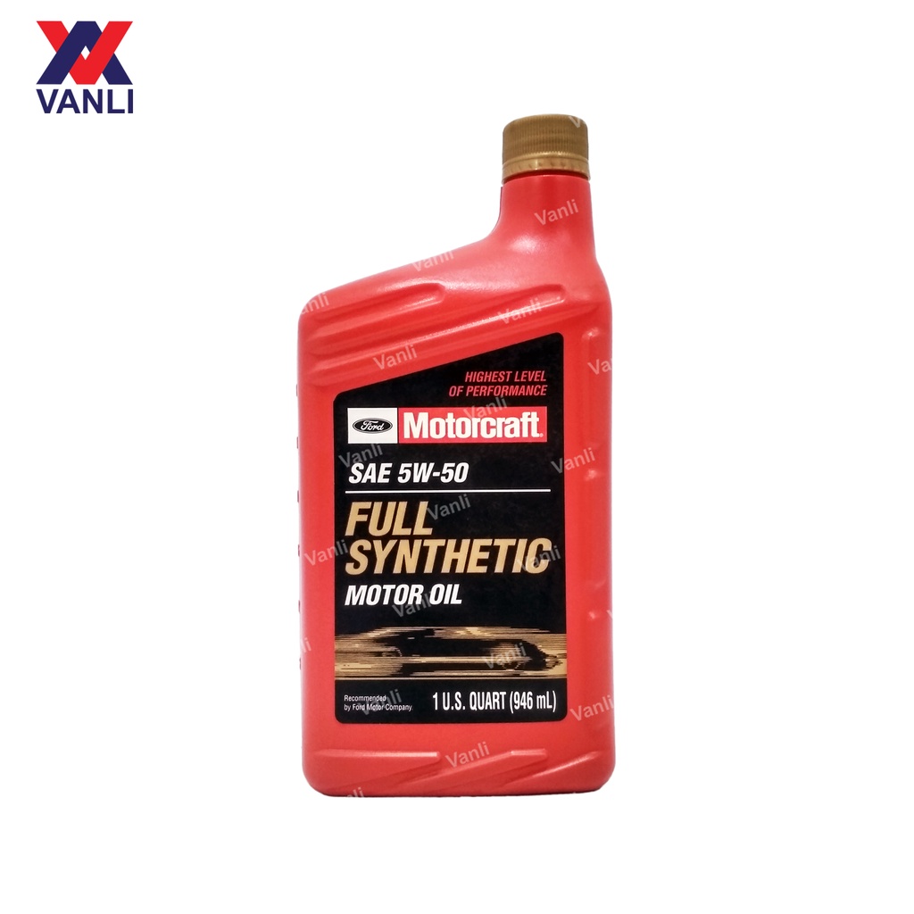 Ford Motorcraft Genuine SAE 5W-50 Fully Synthetic Motor Oil 1QT (946ml ...