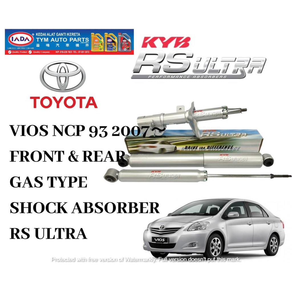 Toyota vios ncp93 year 2007~ front and rear absorber | BeeCost