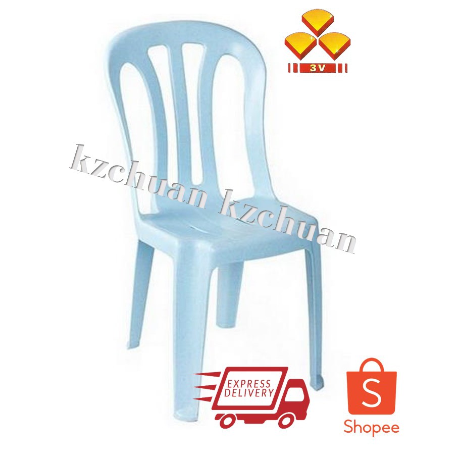 3V Original Plastic Chair / Kerusi Plastik / Study Chair | Shopee Malaysia