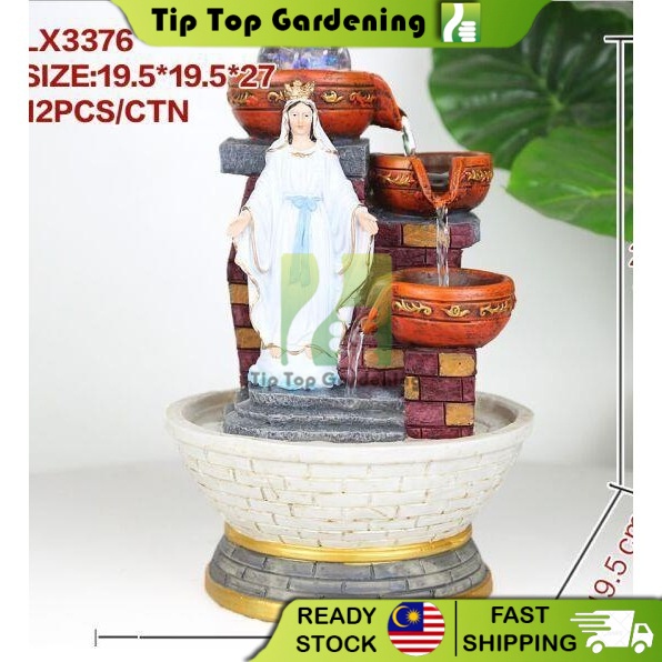CHRISTIAN WATER FOUNTAIN LX3376 TABLE TOP WATER FEATURES DECORATION ...