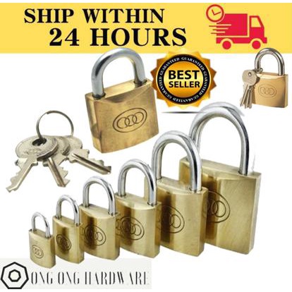 Padlock/Kunci Mangga Tri-circle/Tri-cycle padlock/Brass padlock/Heavy ...