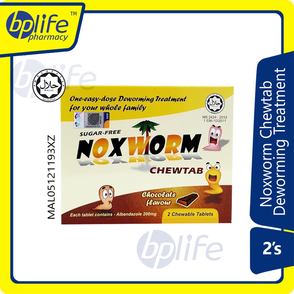 Noxworm Chewtab Deworming Treatment 2 Tablets | Shopee Malaysia