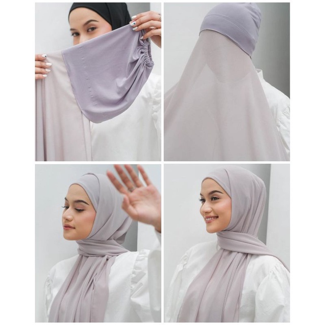 Pashmina Inner Hijab Instant Hijab Premium DIAMOND Material | Shopee ...