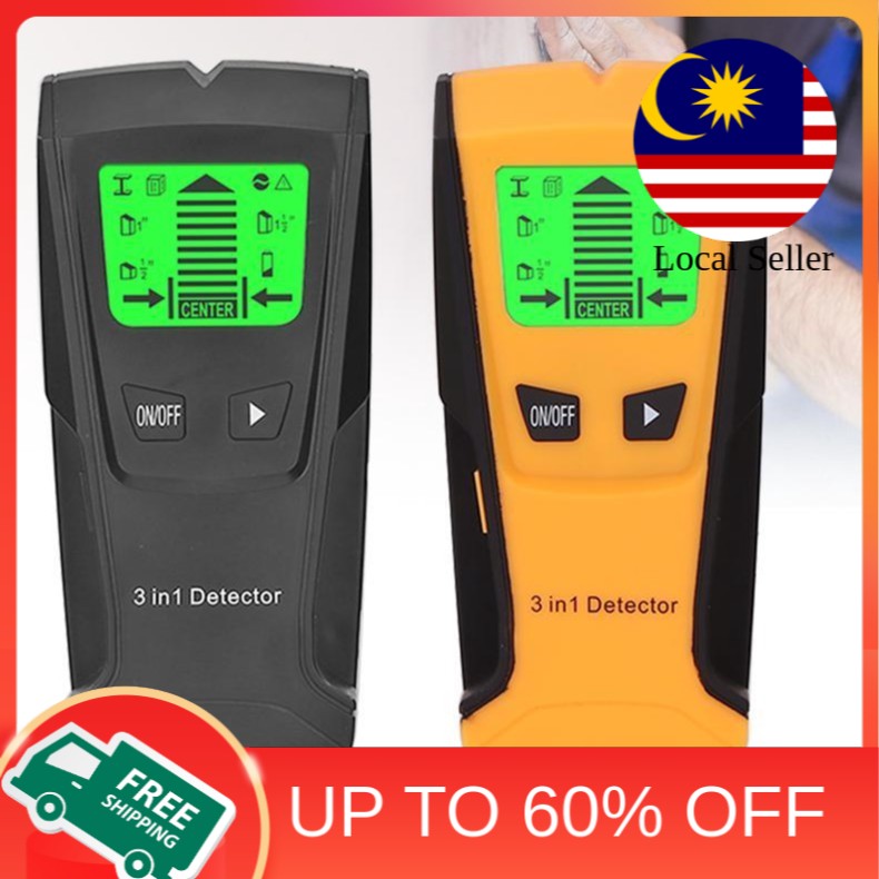 Metal Finder Wood Studs Detector AC Voltage Live Wire Detect Wall ...