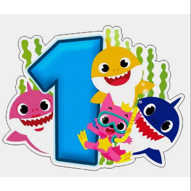 [READY STOCK] Baby Shark topper number | Shopee Malaysia